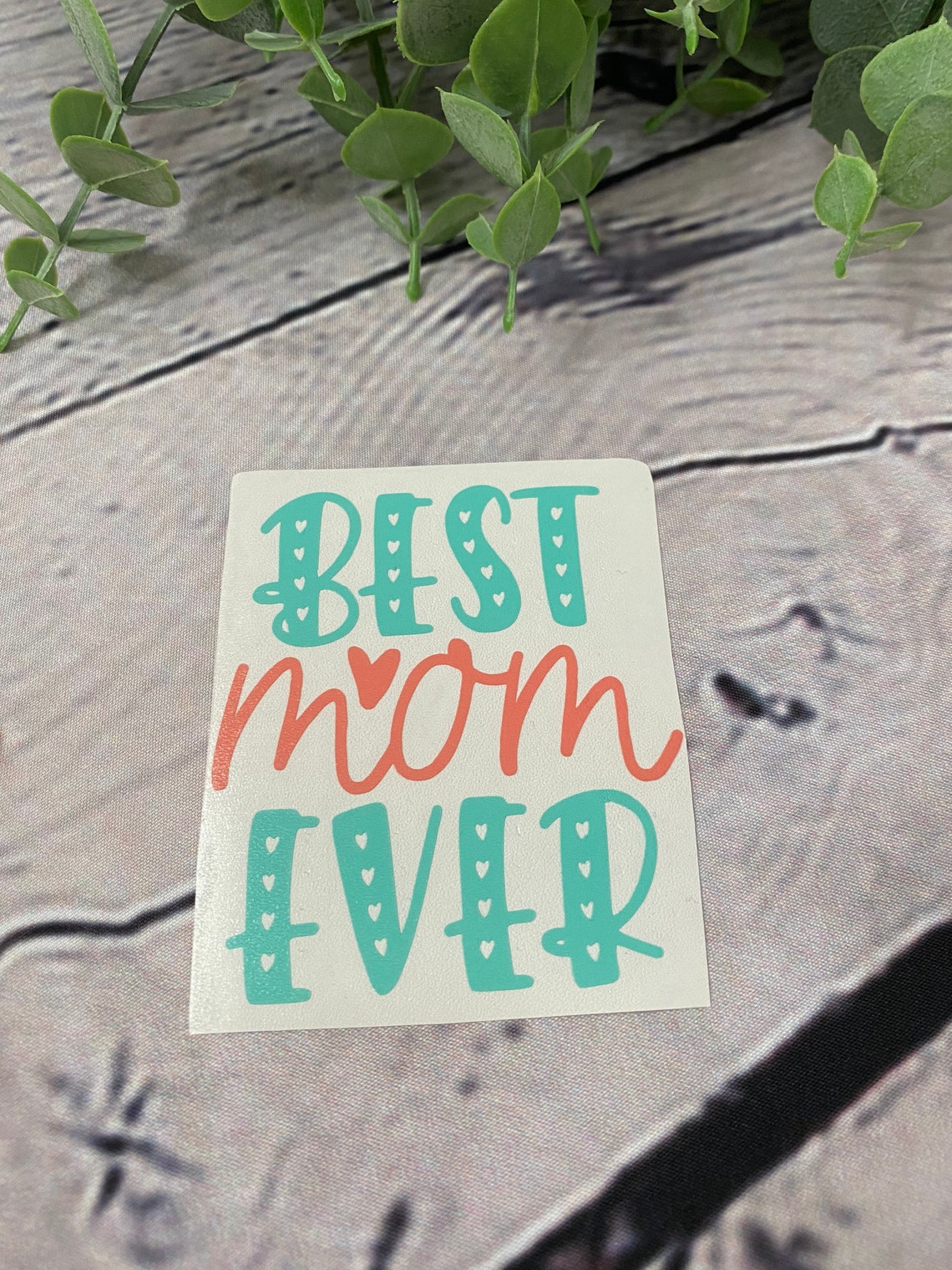 Best Mom Ever Vinyl Decal Car Laptop Wine Glass Sticker | Etsy