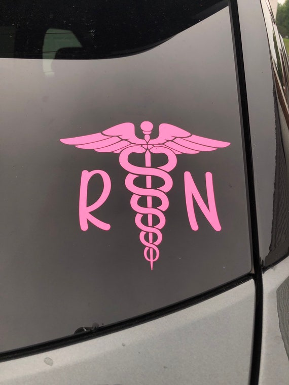 RN Vinyl Decal Car Laptop Wine Glass Sticker | Etsy