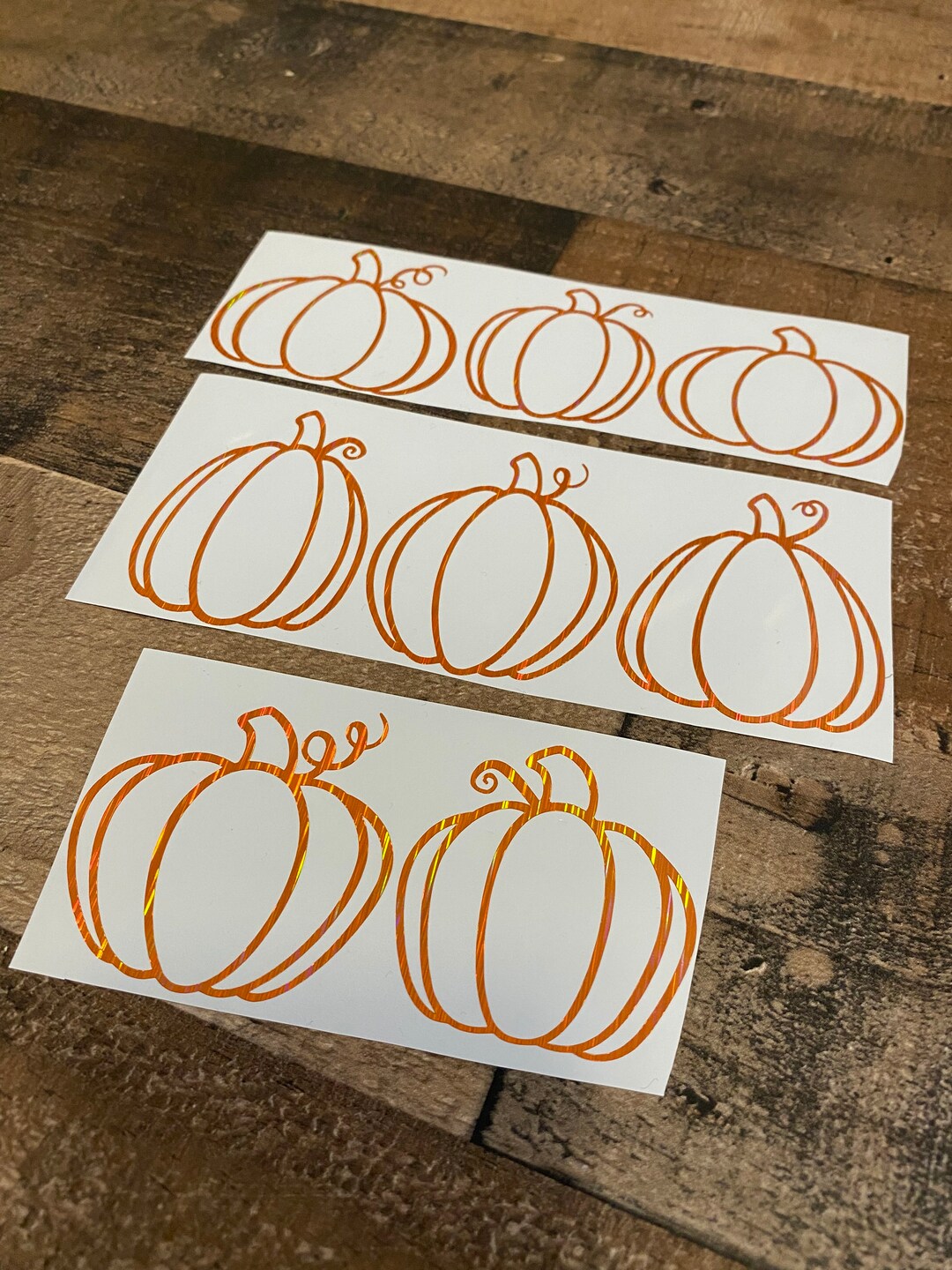 Set of 8 Pumpkin Decal / Pumpkin Sticker / Pumpkin Vinyl Decal / Fall ...