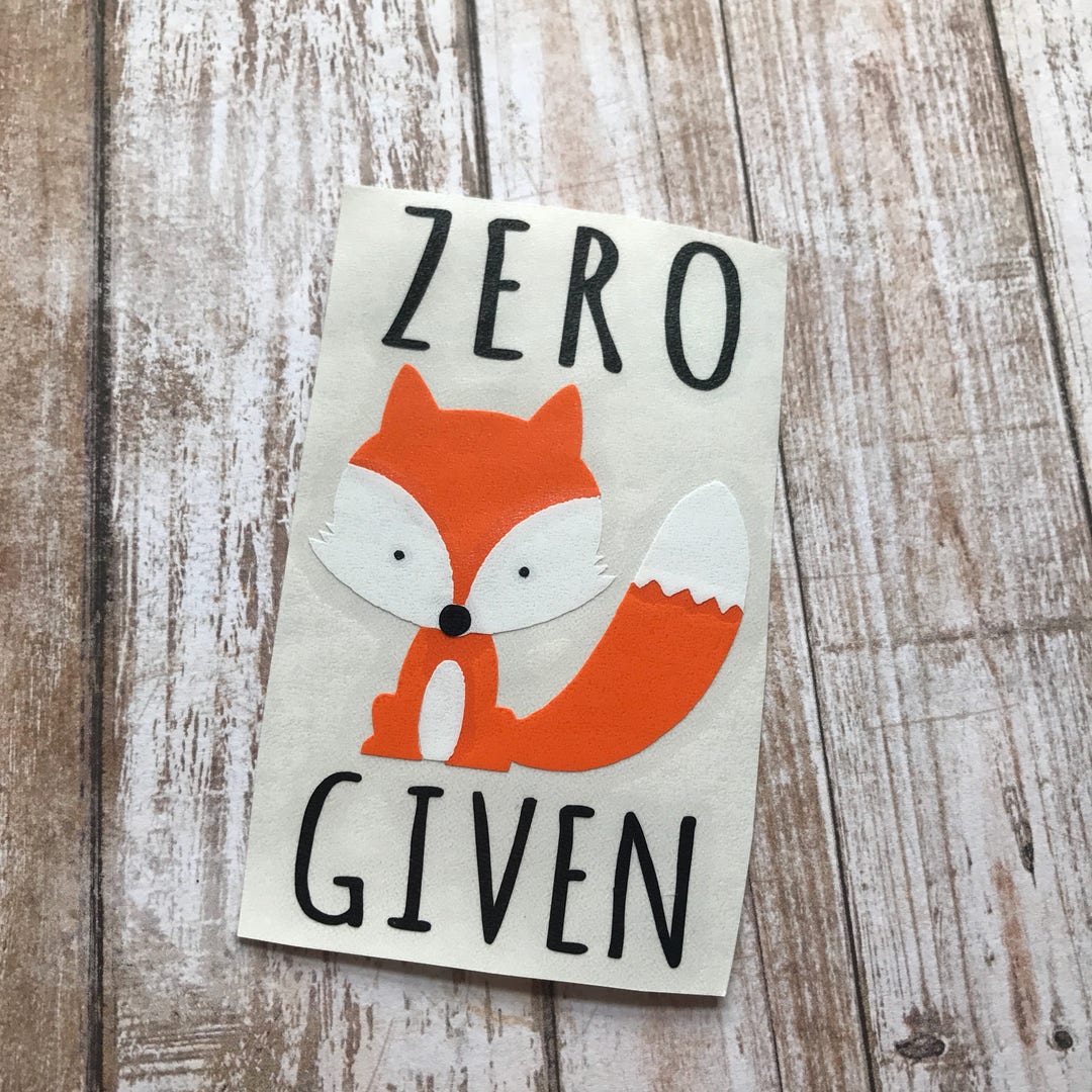 Zero Fox Given Car Laptop Decal - Etsy
