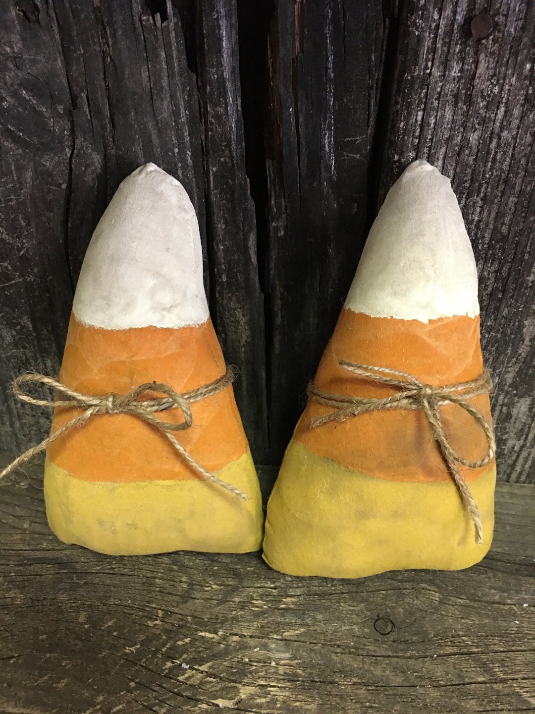 Primitive Hand Made Candy Corn With Jute Tie - Halloween Autumn Fall - Etsy