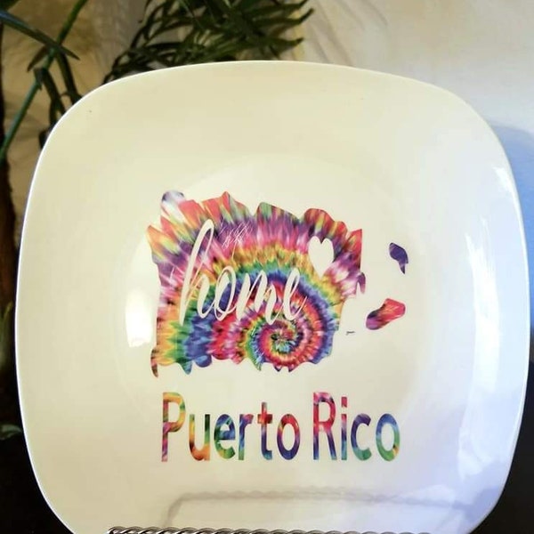 Puerto Rico Souvenir Plate - Etsy