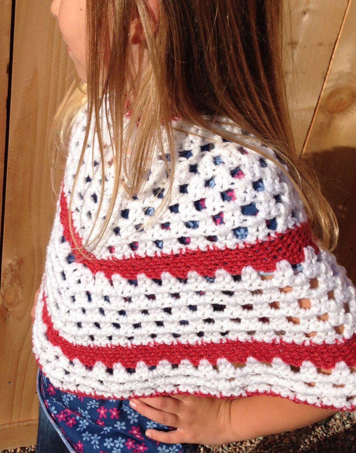 Childrens Poncho, Kid Poncho, White Children Poncho, Children Outerwear ...