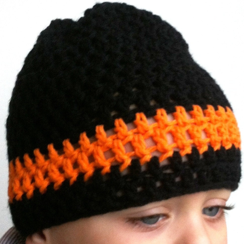 Sport Fan Hat, Handmade Crochet Hat All Colors. Sizes Infant to Adult ...