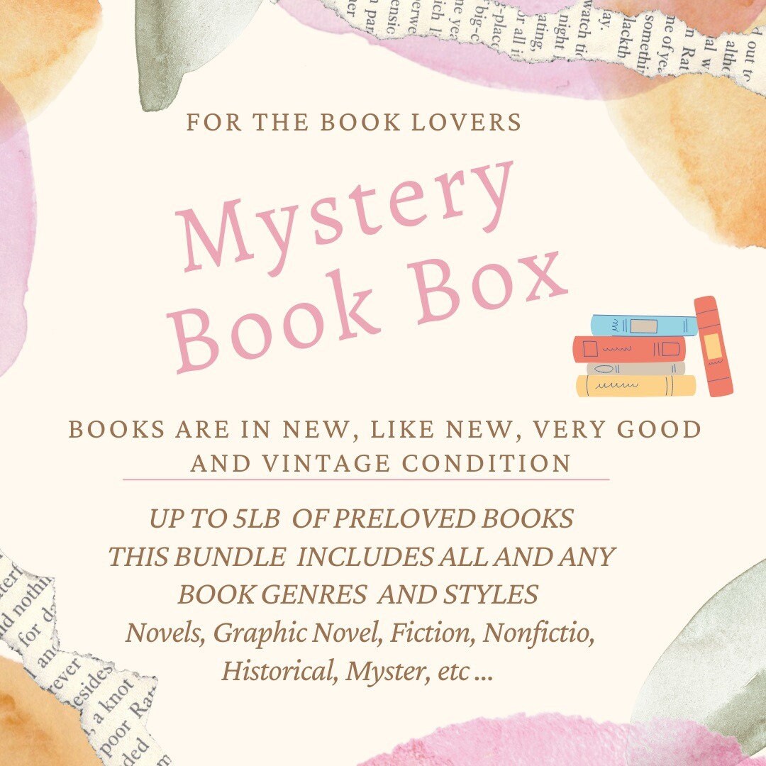 Preloved Book Box, Assorted Genres, 5-10 Books - Etsy