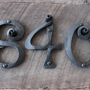 Hand Forged 4 Inch House Numbers | Etsy