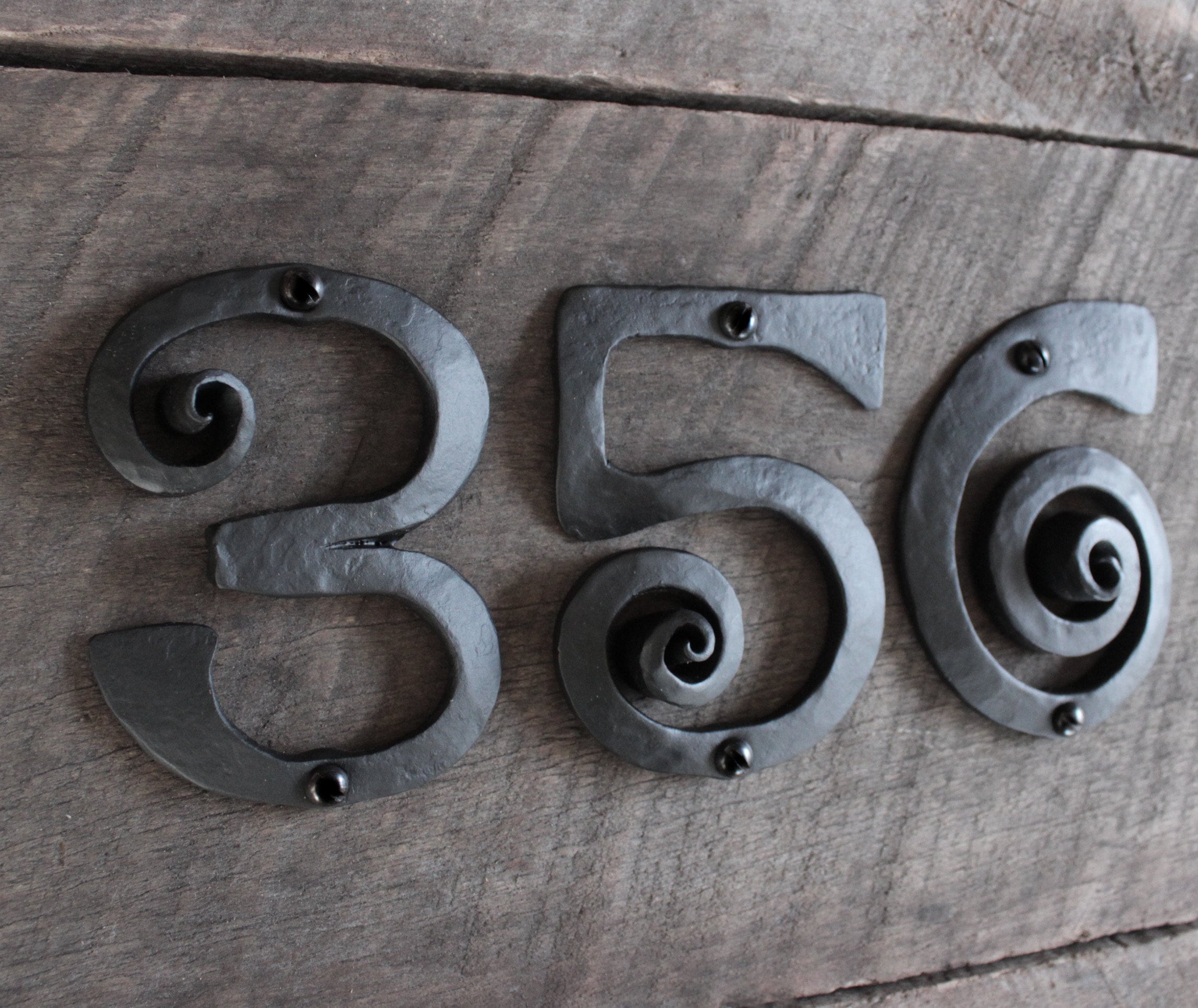 Hand Forged 4 Inch House Numbers - Etsy