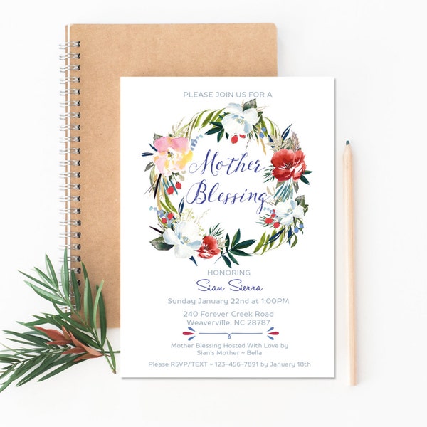 Blessing Invitation - Etsy