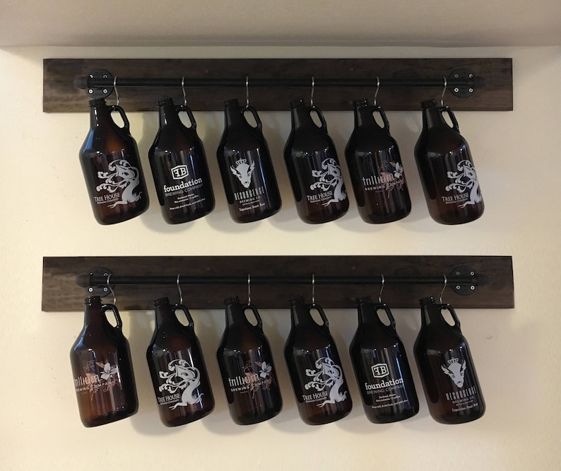 Growler Rack Display, Storage and Organization – Perfect Gift for Craft ...