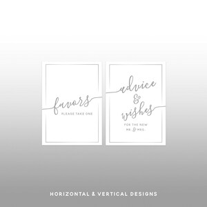 PRINTABLE Wedding Signs Bundle Set: SILVER, 18 Signs Included, 4x6" and ...