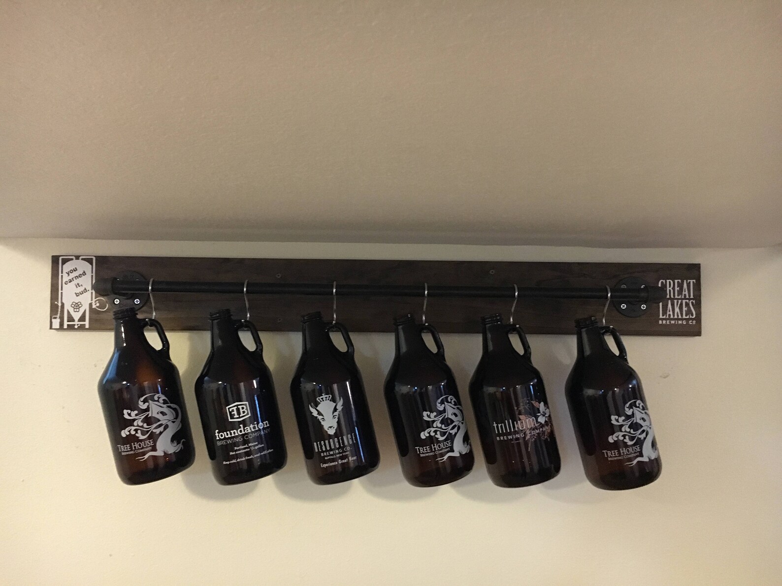 Growler Rack Display, Storage and Organization – Perfect Gift for Craft ...