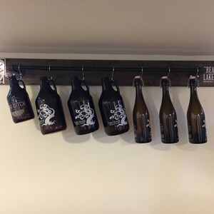 Growler Rack Display, Storage and Organization – Perfect Gift for Craft ...