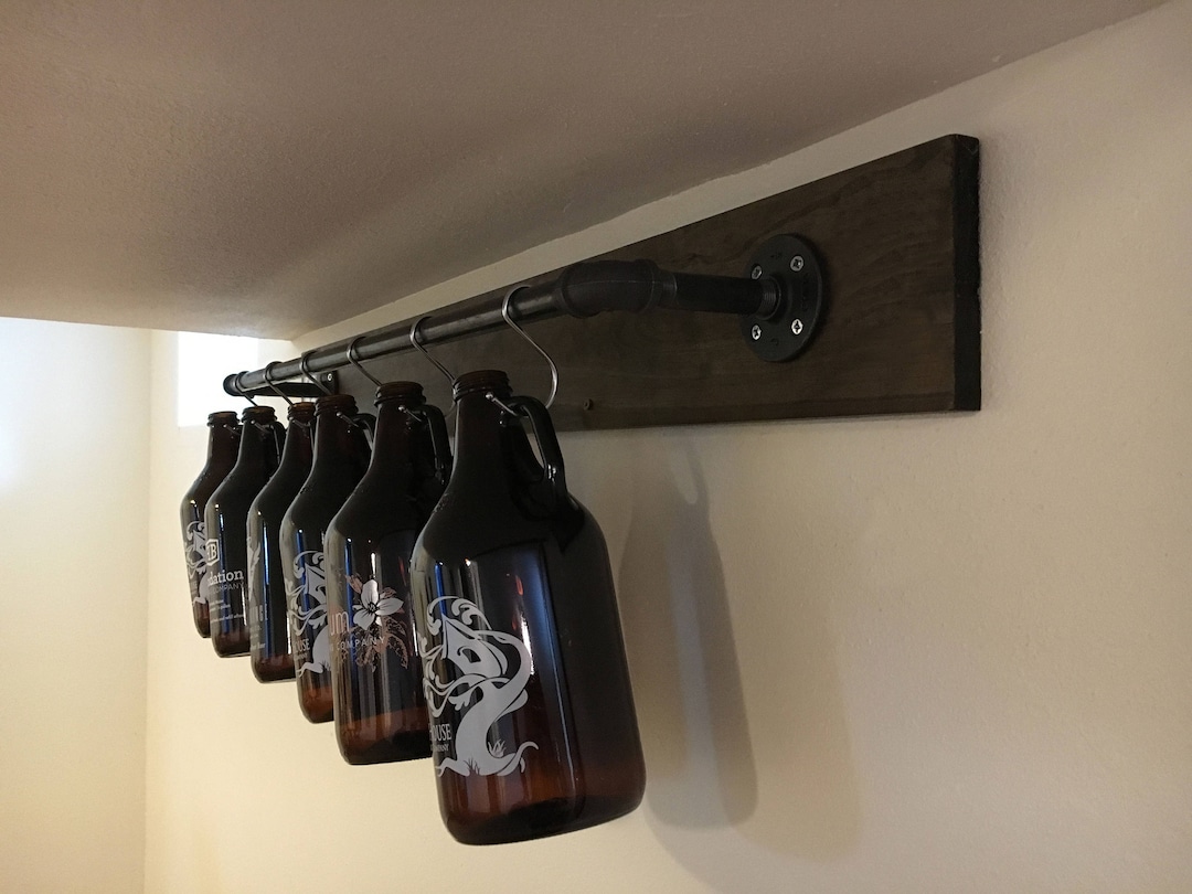 Growler Rack Display, Storage and Organization – Perfect Gift for Craft ...
