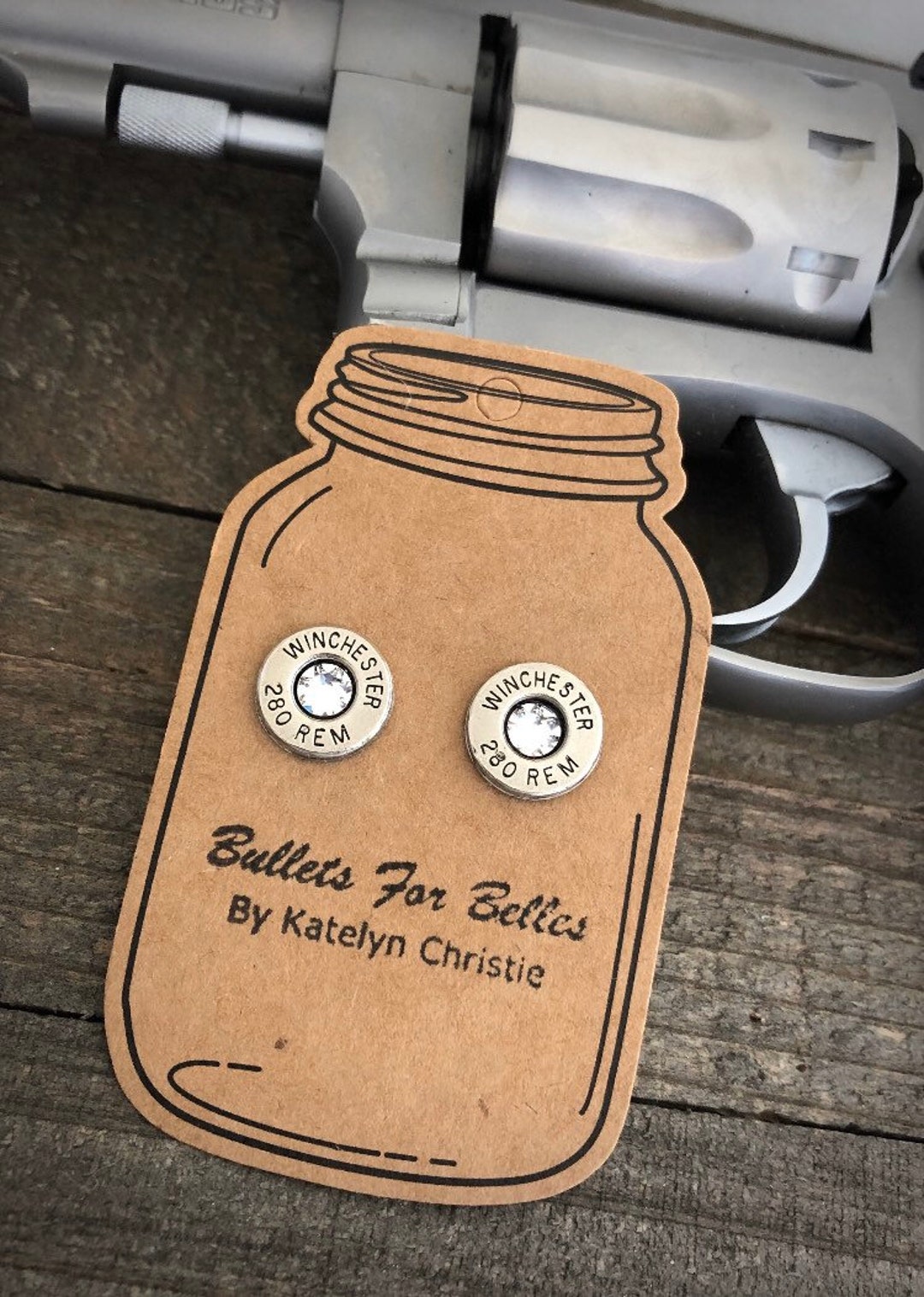 Bullet Stud Earrings , Bullet Jewelry,bullet Earrings, Stud Earrings - Etsy