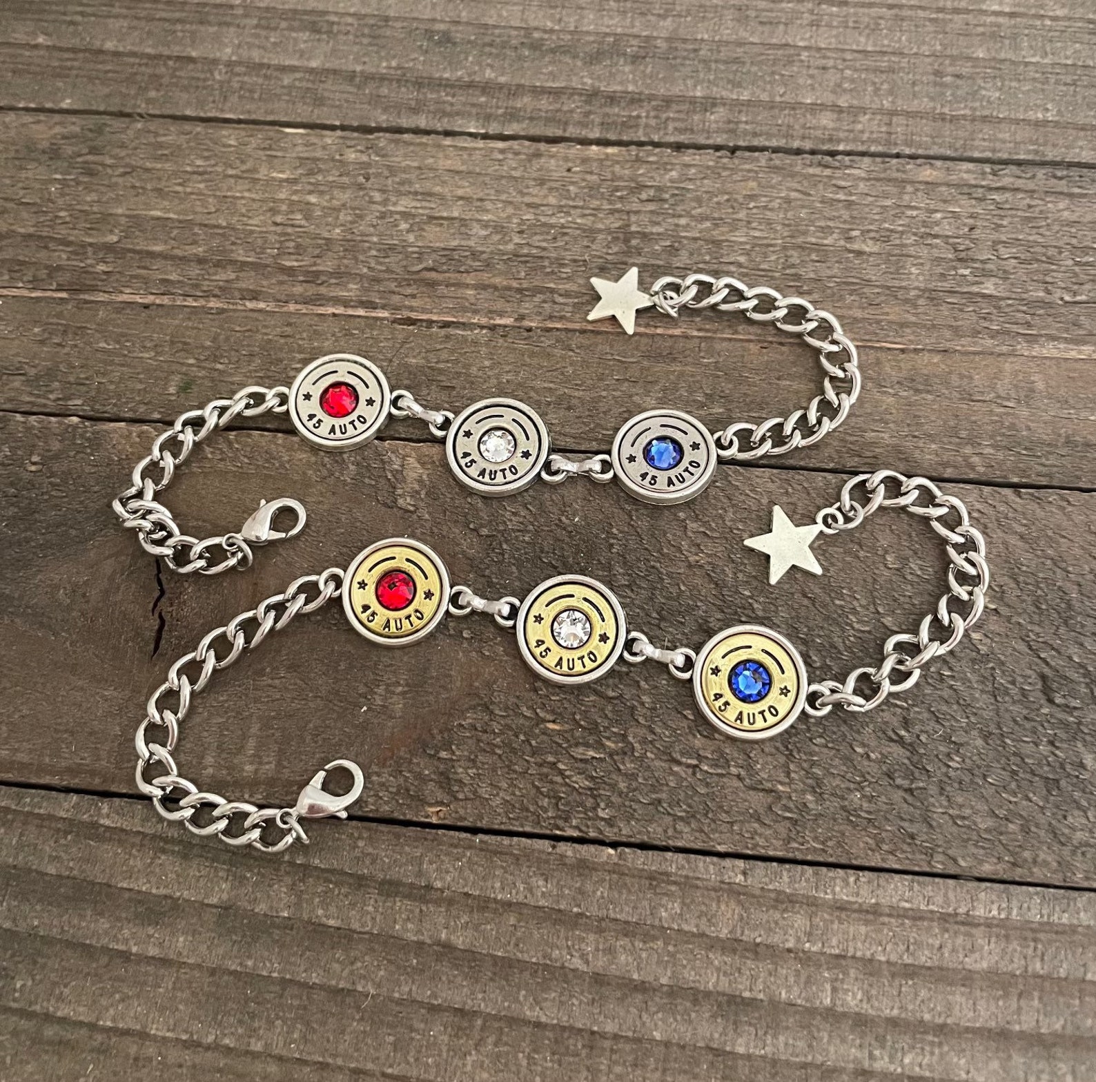 Bullet Bracelet Patriot Bracelet Usa Bracelet Bullet | Etsy