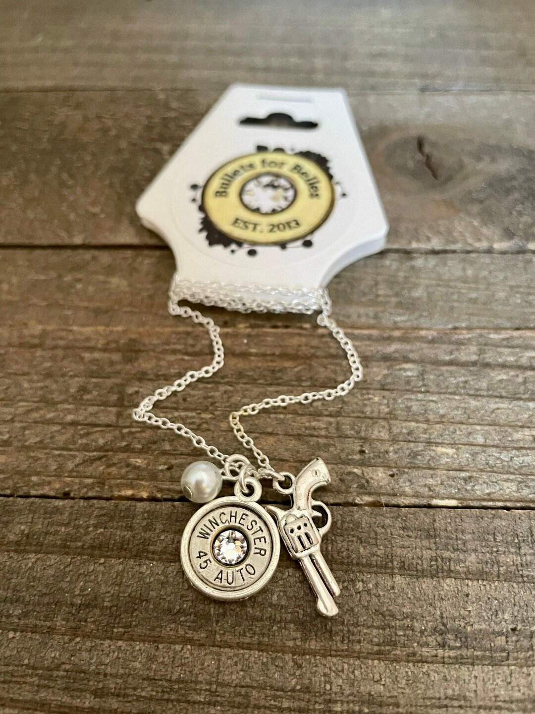 Bullet Necklace, Bullet Jewelry, Southern Charm Bullet Necklace - Etsy