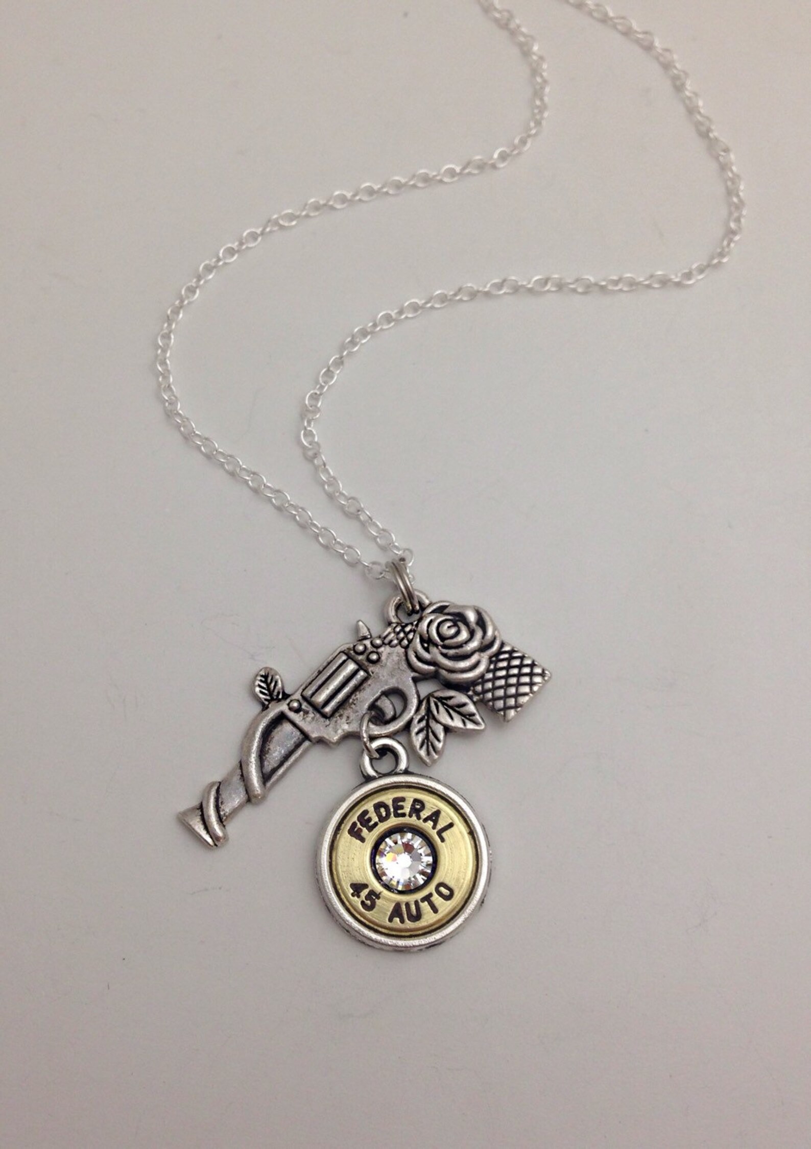 Bullet Necklace Bullet Jewelry Gun Pendant Gun Bullet | Etsy