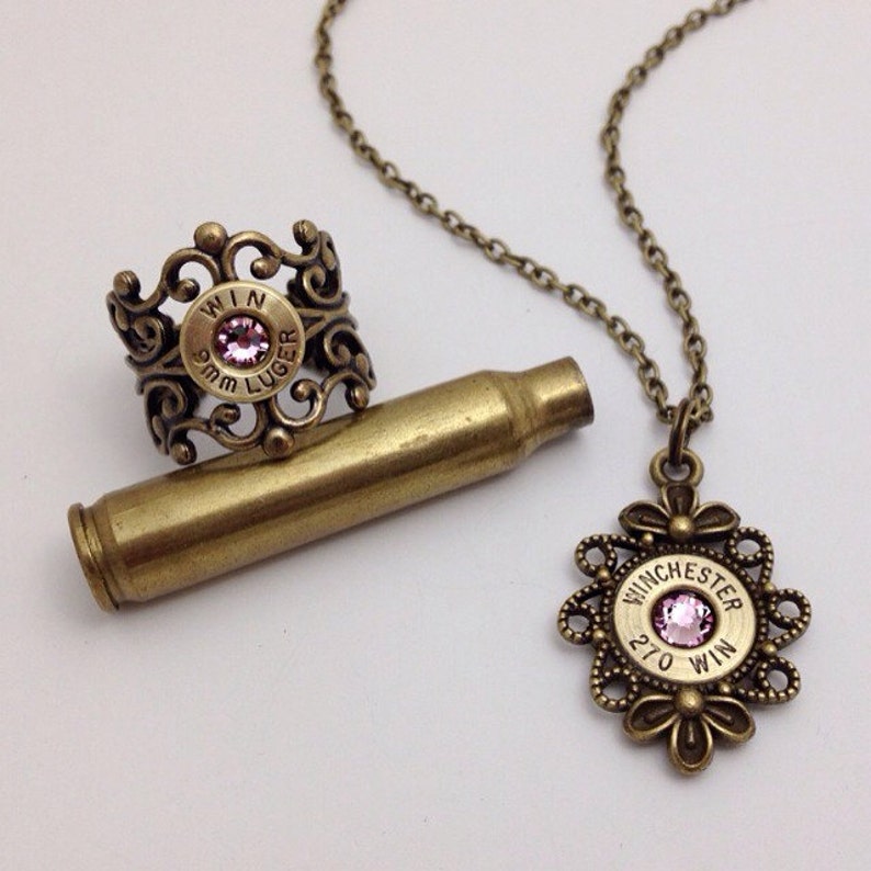 Bullet ring bullet necklace bullet jewelry Vintage Belle | Etsy
