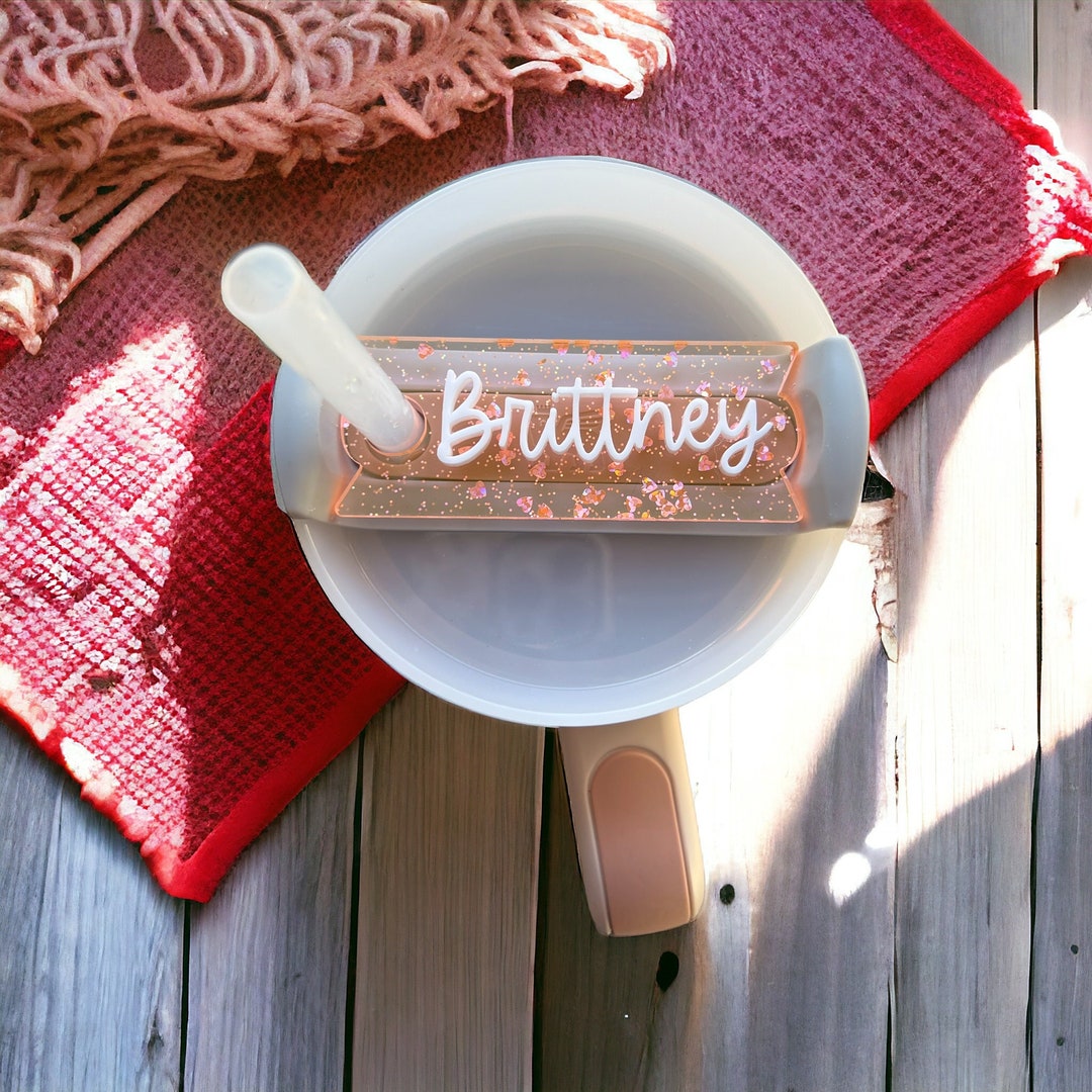 Mini Hearts Stanley Topper | Stanley Name Plate | Acrylic Stanley ...