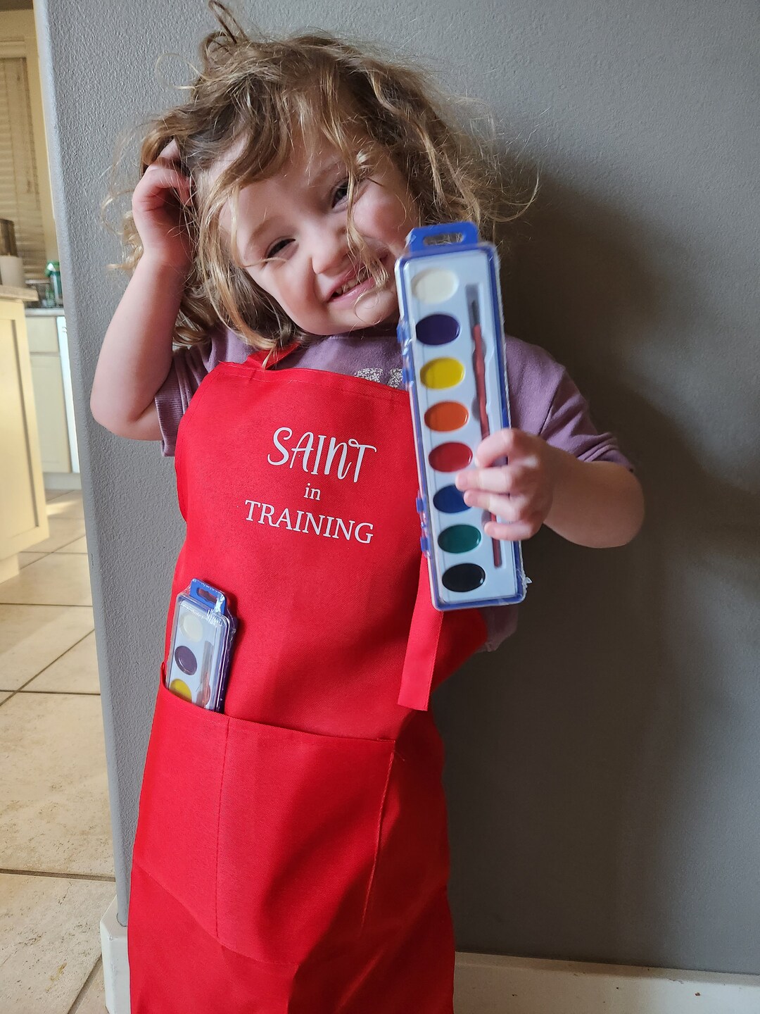 Saint in Training Apron (kids) - Etsy