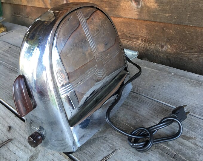 Knapp Monarch Toaster - Stainless Steel Chrome Mirror Finish - Brown ...