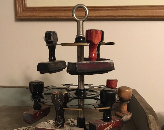 Rubber Stamp Rack Swivel Stamper Holder UPS LBS Stamp Bud - Etsy