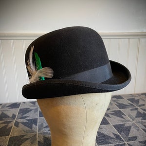 Reed Hill Bowler 6 1/2 Hat - Black Saddle Seat Apparel Hat - Victorian ...