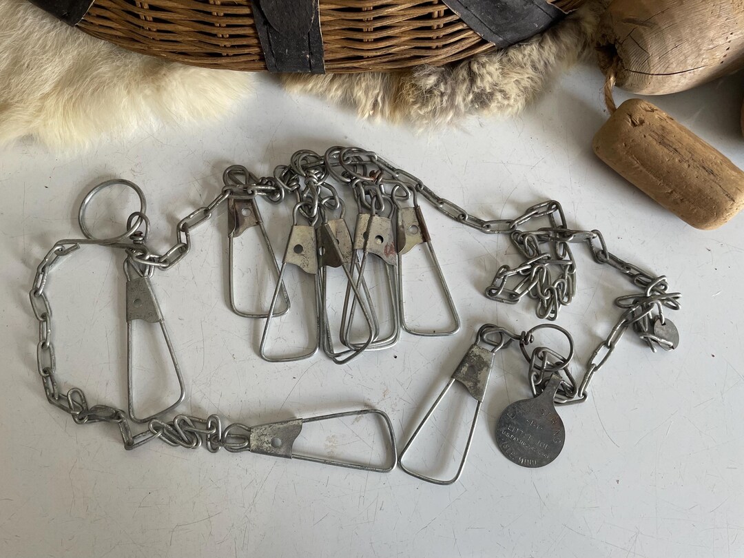 Fish Stringer Tackle Easy String Little Joe 10 Clip Snap Hooks Stringer ...