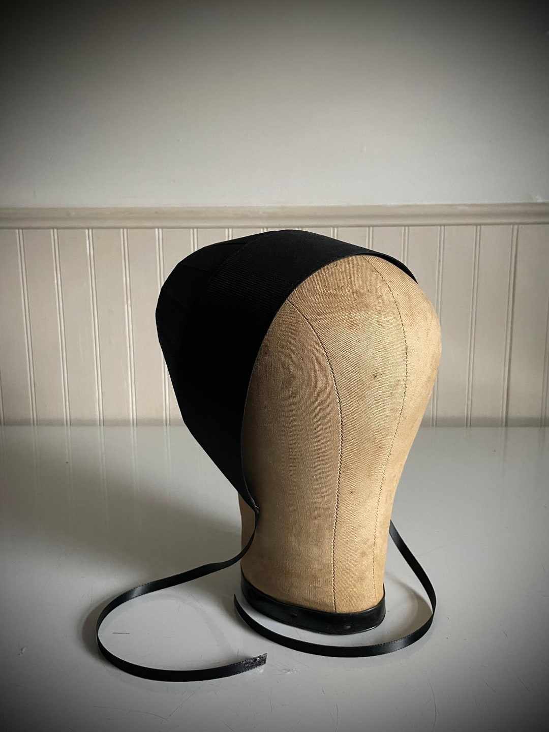 Black Amish Prayer Covering Womens Large Black Religious Head Covering ...