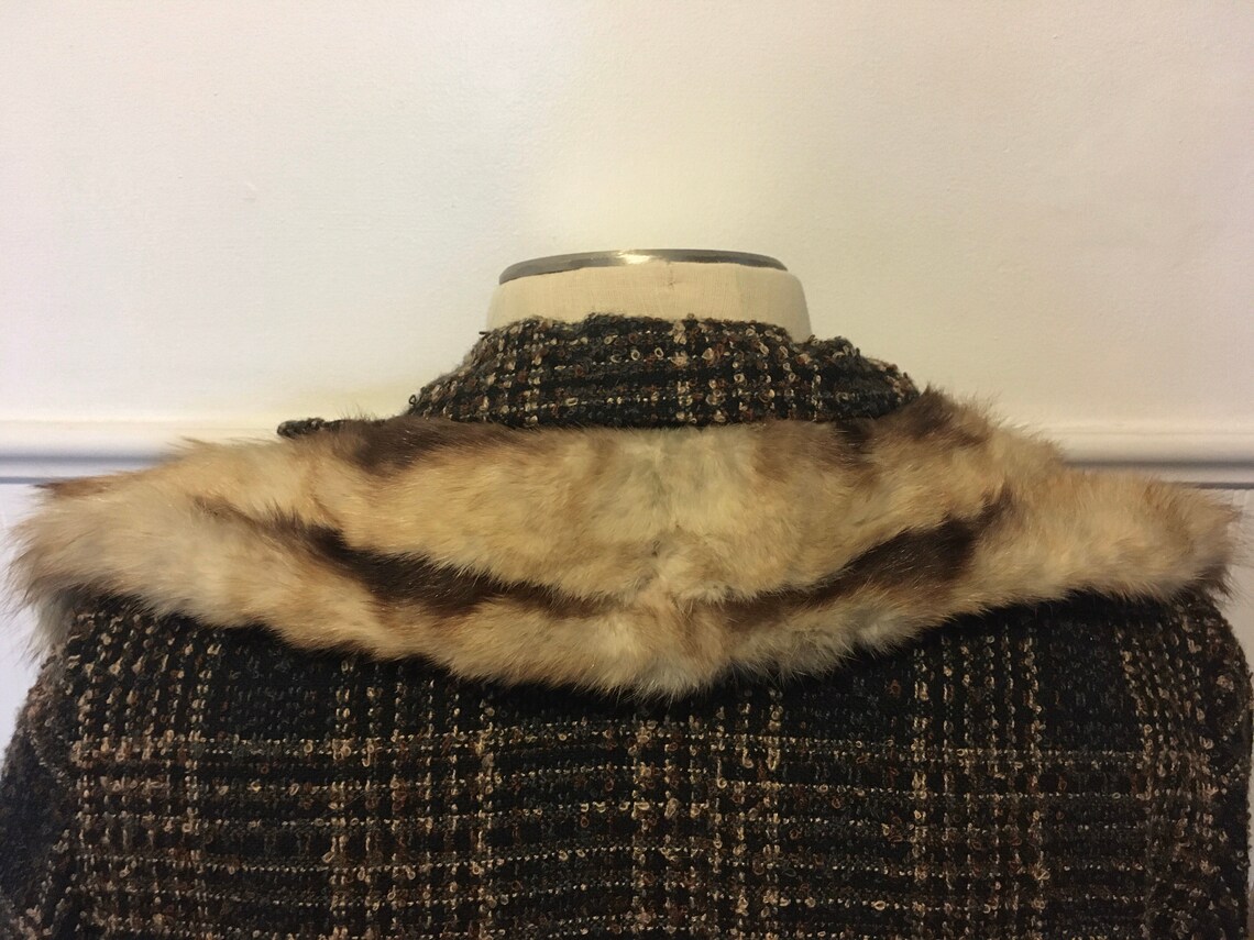 Fox Fur Collar Vintage Victorian Shrug Wedding Wrap Real | Etsy