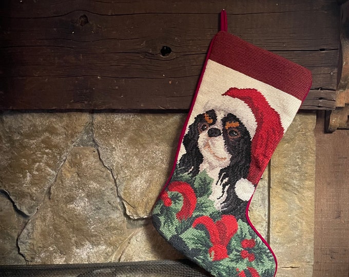 Cocker Spaniel Stocking Completed English Springer Spaniel Santa Dog ...