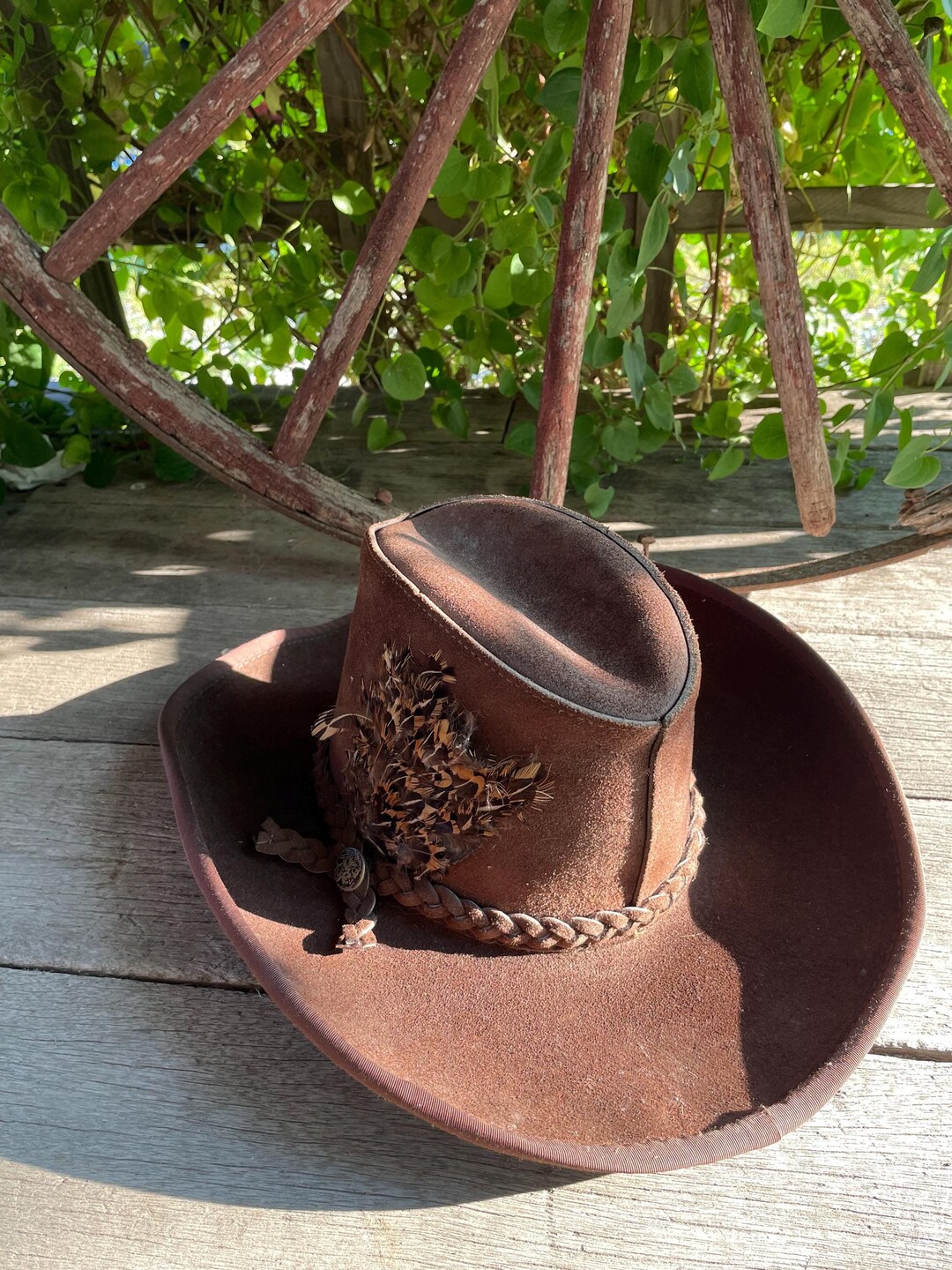 Swede Gaucho Hat Stitched Brim - Vintage Slouch Argentine Hat ...