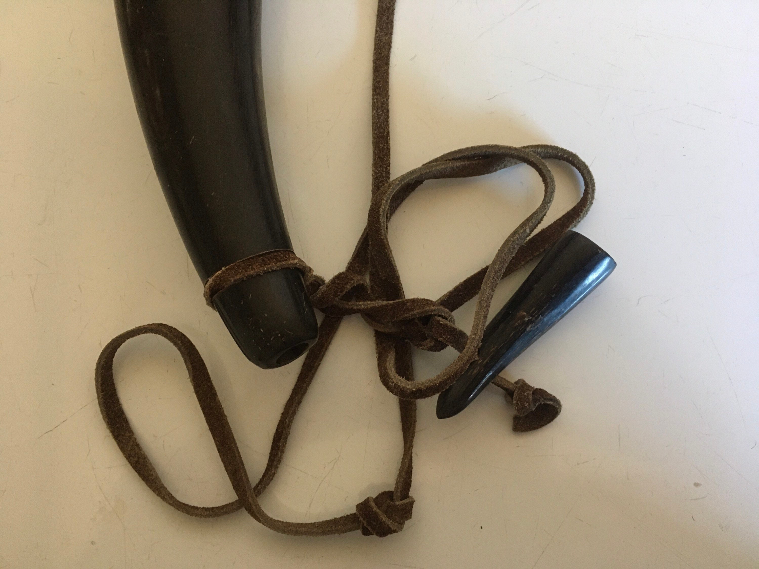 Black Powder Horn Shotgun Muzzle Loader Black Powder Horn | Etsy