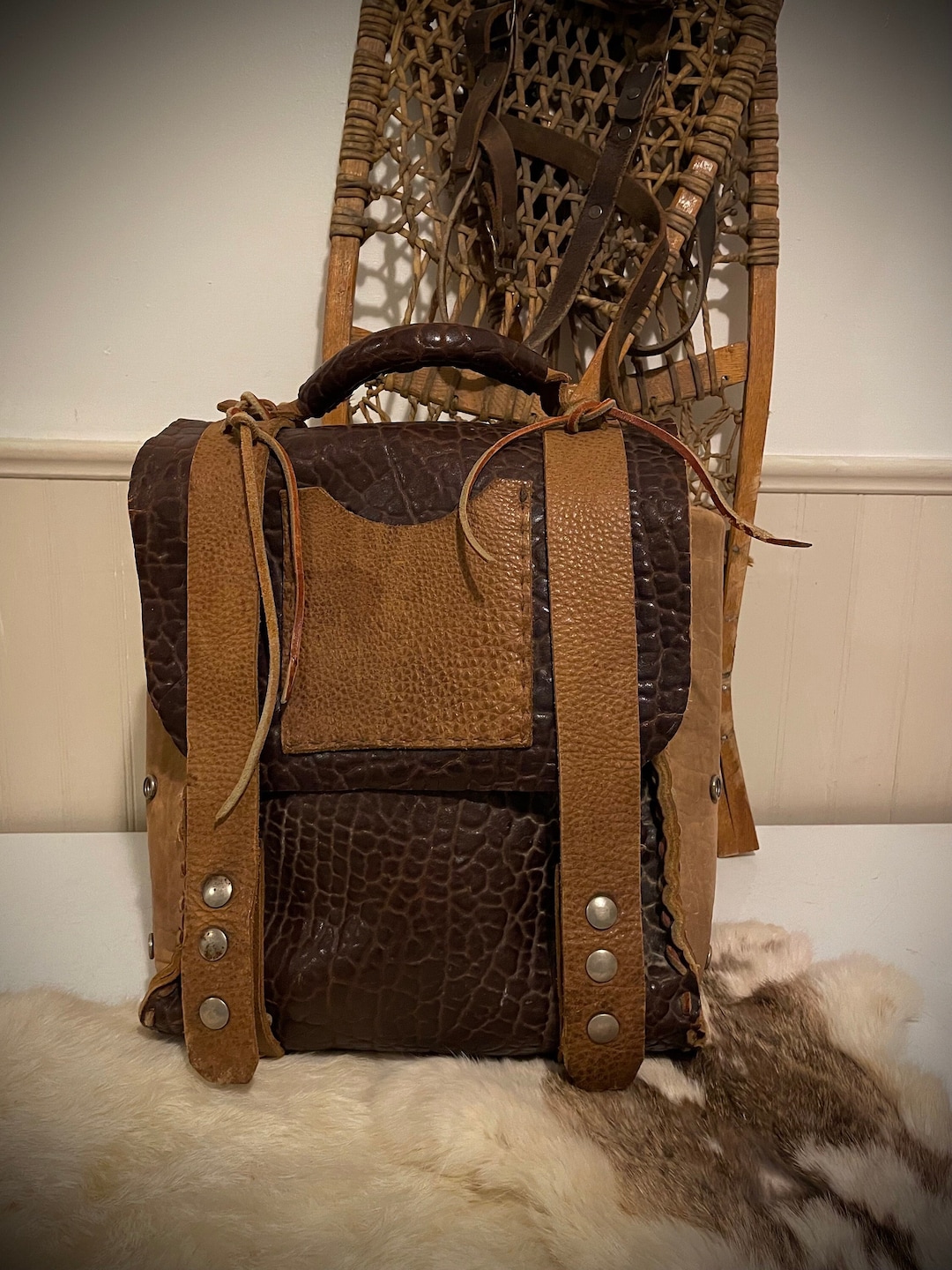 Haversack Leather Pouch Muzzle Loader Black Powder Pouch - Etsy