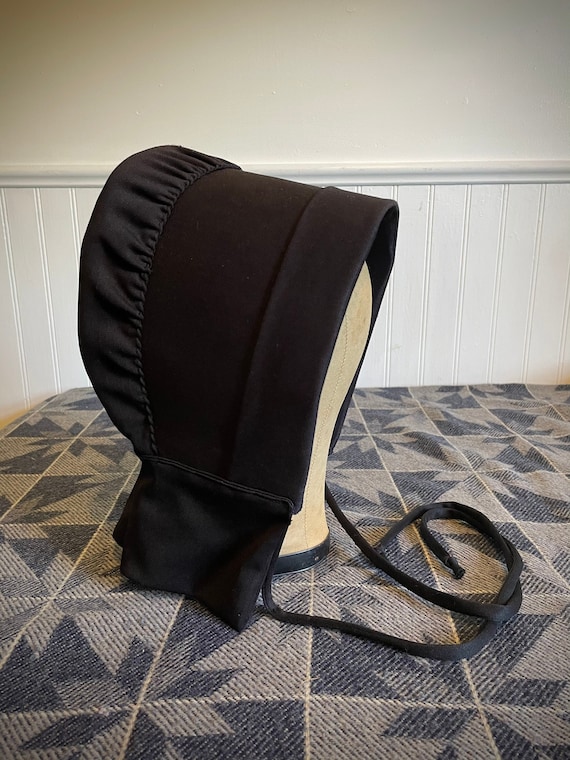 Amish Mourning Hat, Vintage Women's Black Mourning Ha… - Gem