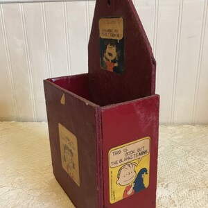 Red Snoopy Box Handmade Mailbox Lucy Linus Van Peld Sally - Etsy