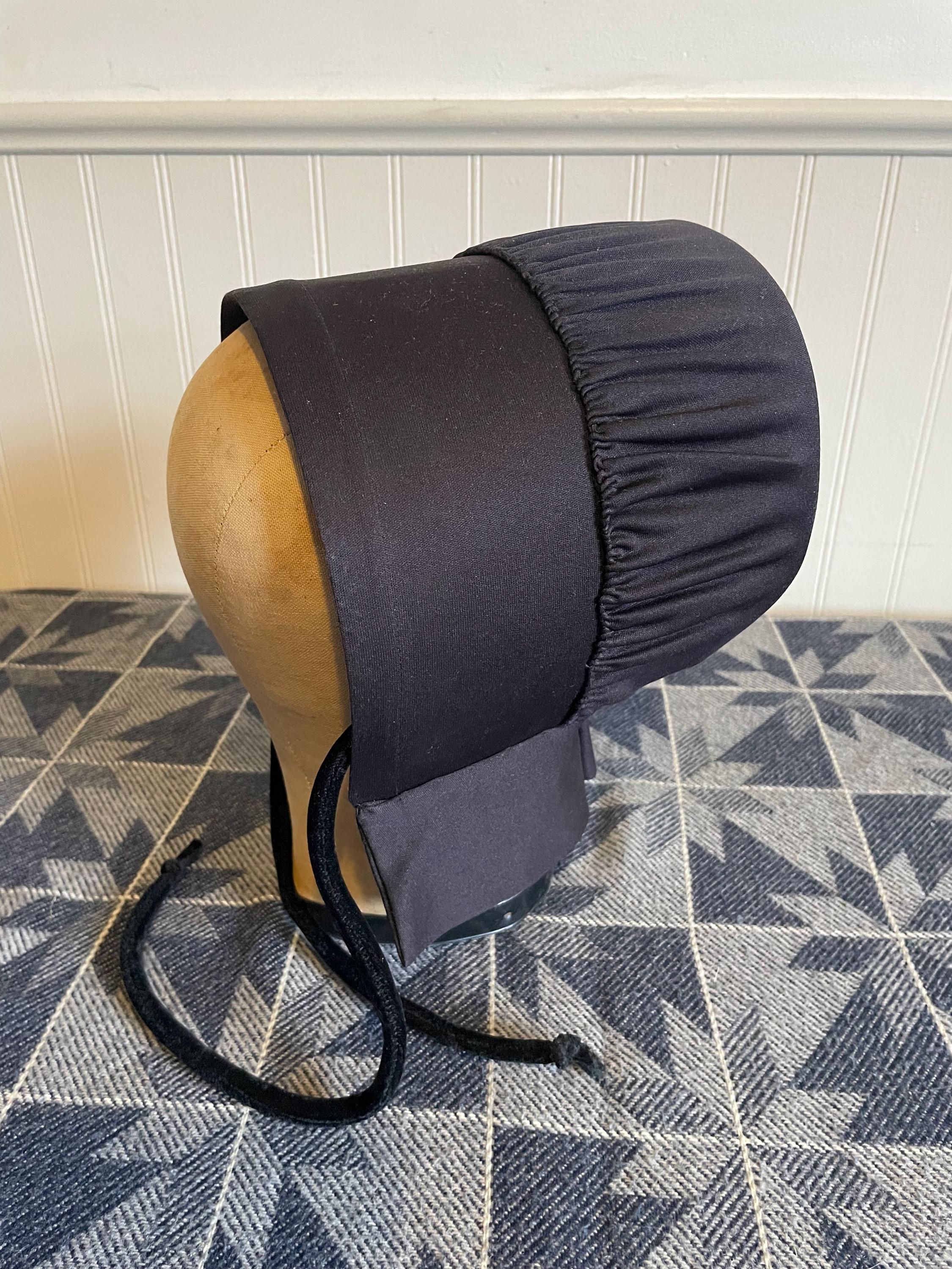Vintage Black Amish Bonnet: Hand-stitched Mennonite Cap - Etsy