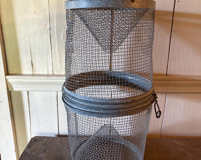 Wire Minnow Trap - Fishing Bait Equipment - Vintage Fishermans ...