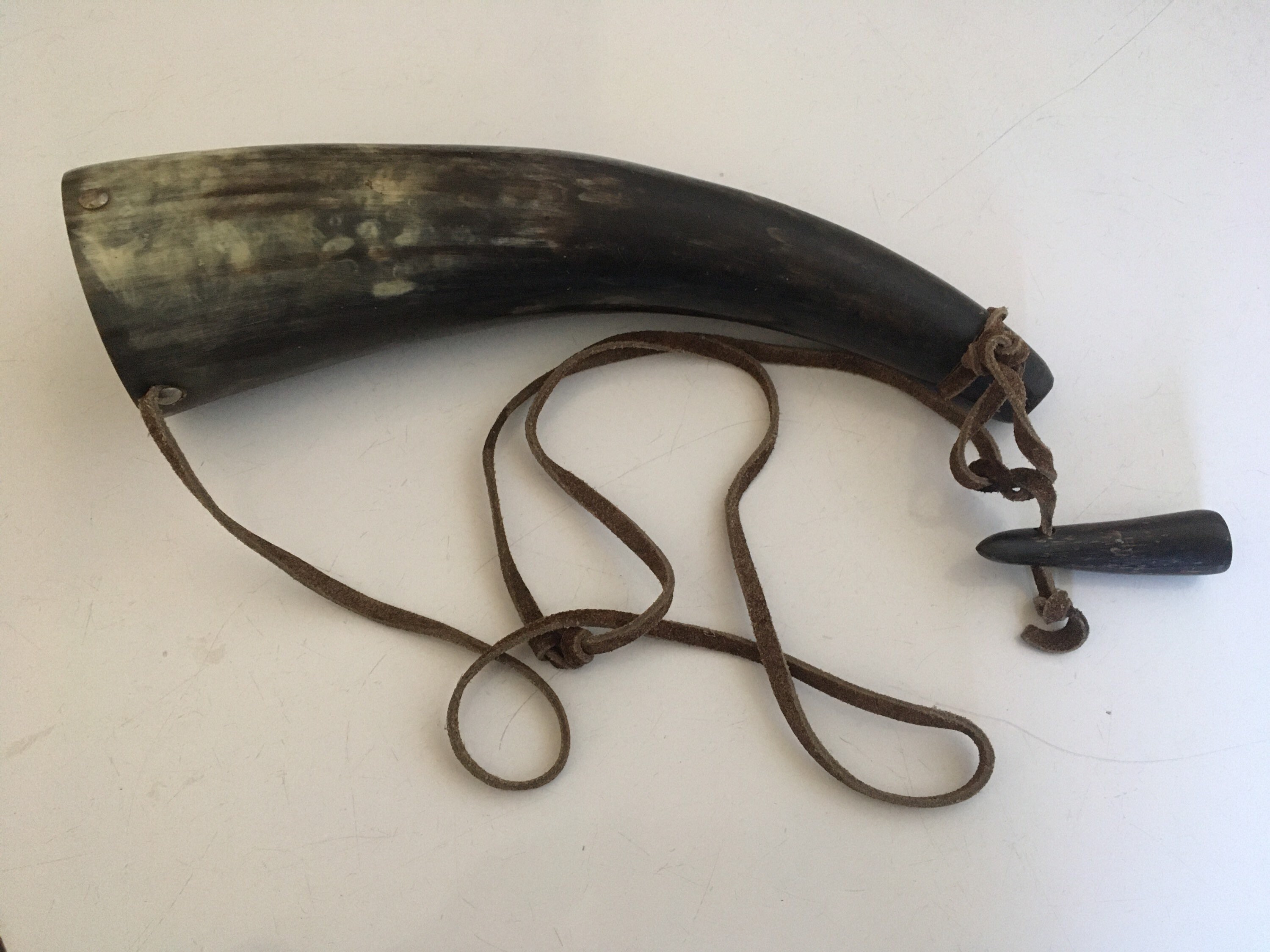 Black Powder Horn Shotgun Muzzle Loader Black Powder Horn | Etsy