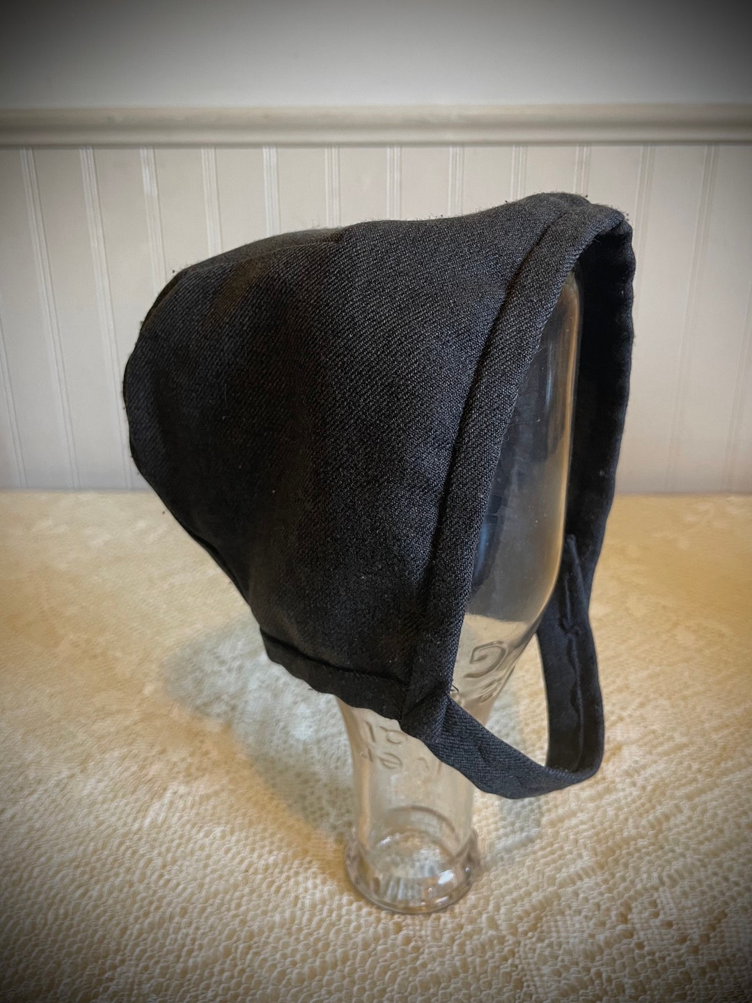 Gray Amish Boys Cap - Small Boy Hood - Baby Boys Black Winter Head Cap ...