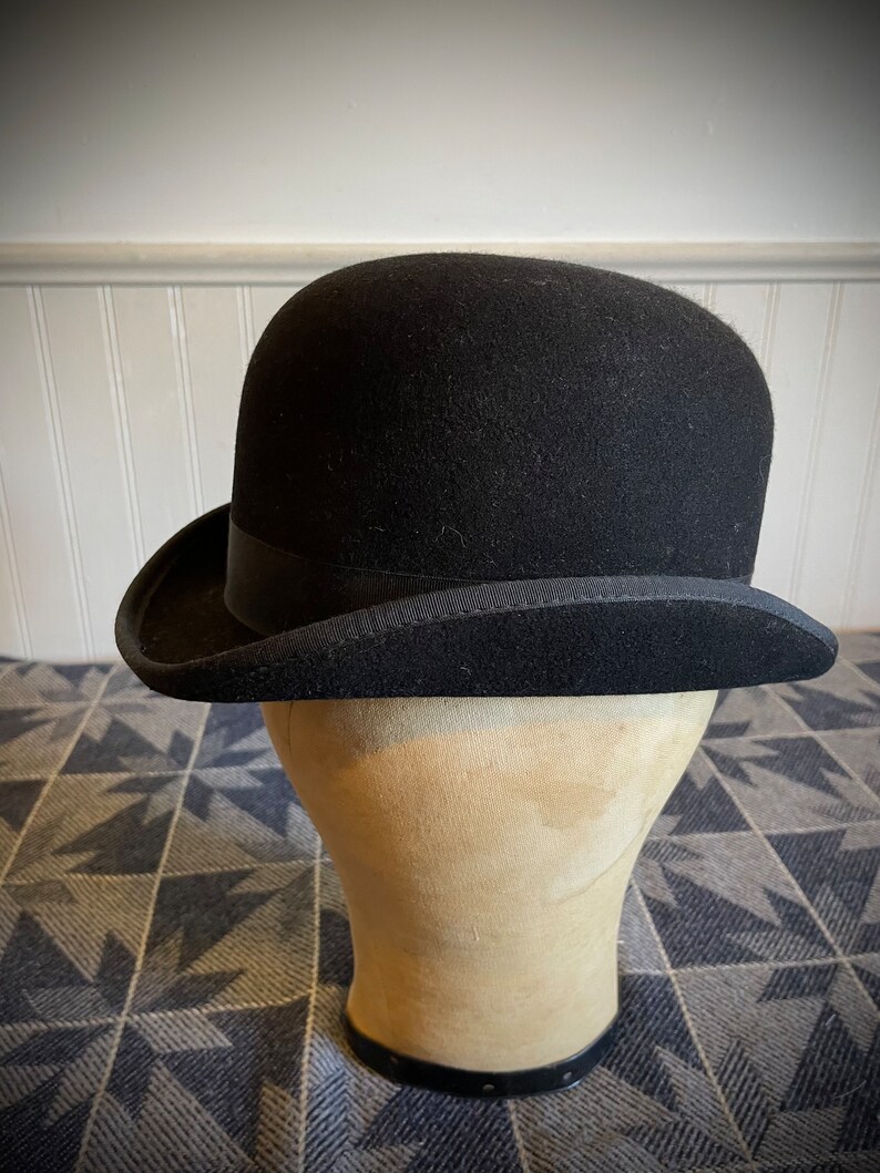 Reed Hill Bowler 6 1/2 Hat - Black Saddle Seat Apparel Hat - Victorian ...