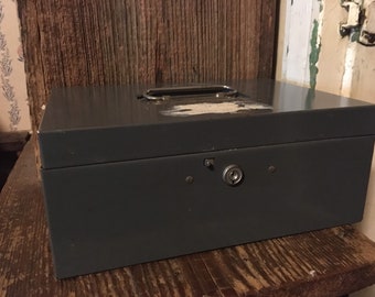 Blue Metal Box - Etsy