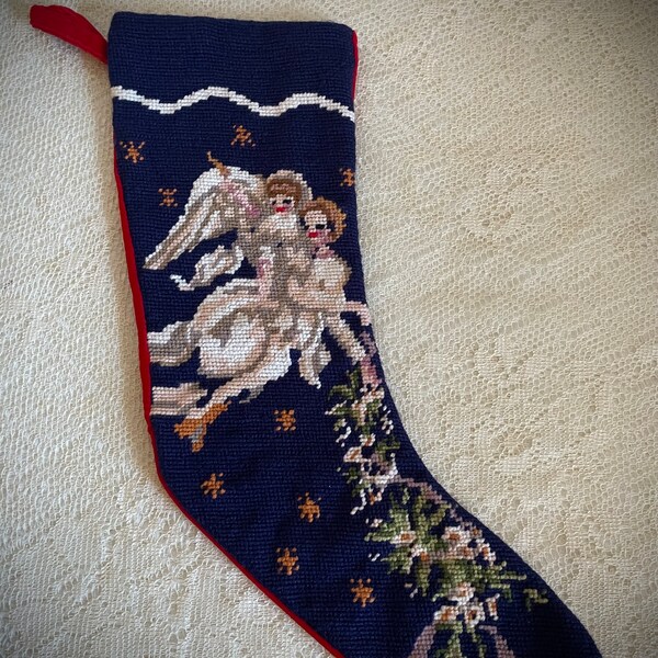 Angel Needlepoint - Etsy