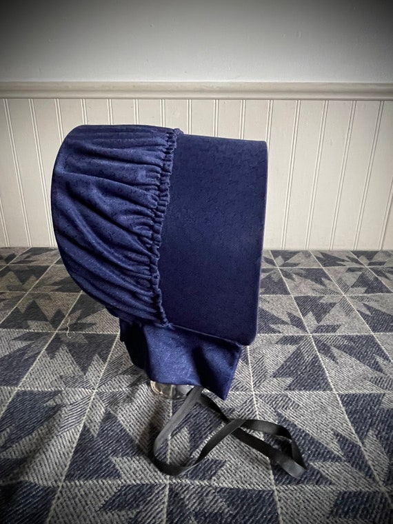 Blue Amish Bonnet Girl's Mennonite Hat - Hand Made Re… - Gem
