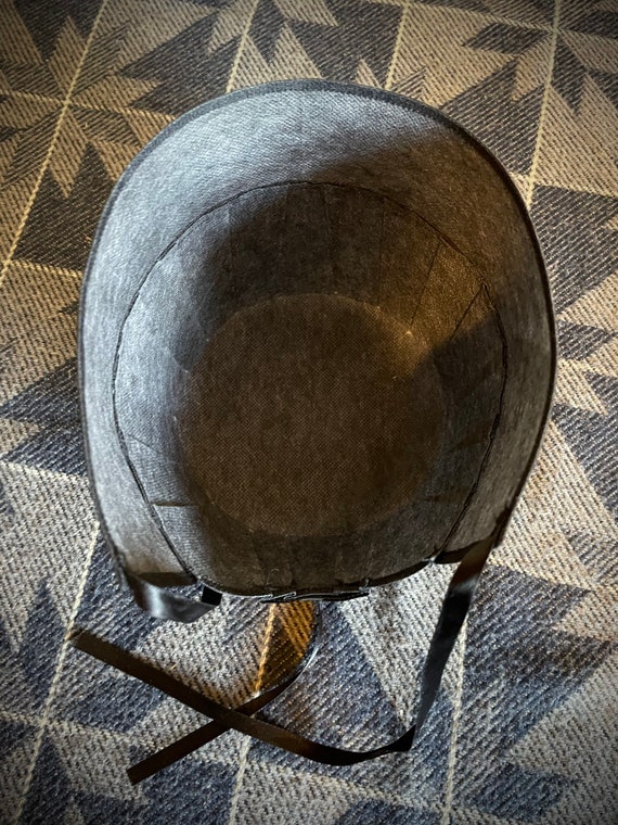 Black Amish Prayer Bonnet 15 - Indiana Mennonite Head… - Gem