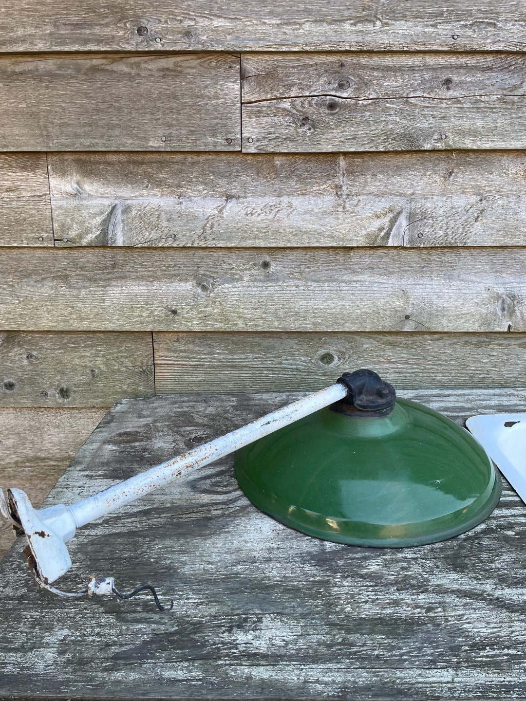 Green Enamel Light - Jackson Barn Light - Green Enamel Light Shade ...