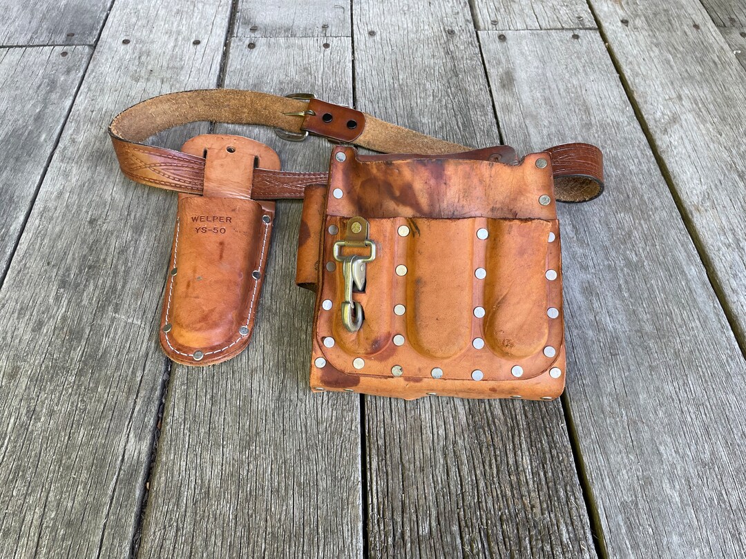 Stanley Tool Pouch Belt Lineman Leather Stanley Proto 95020 Pouch ...