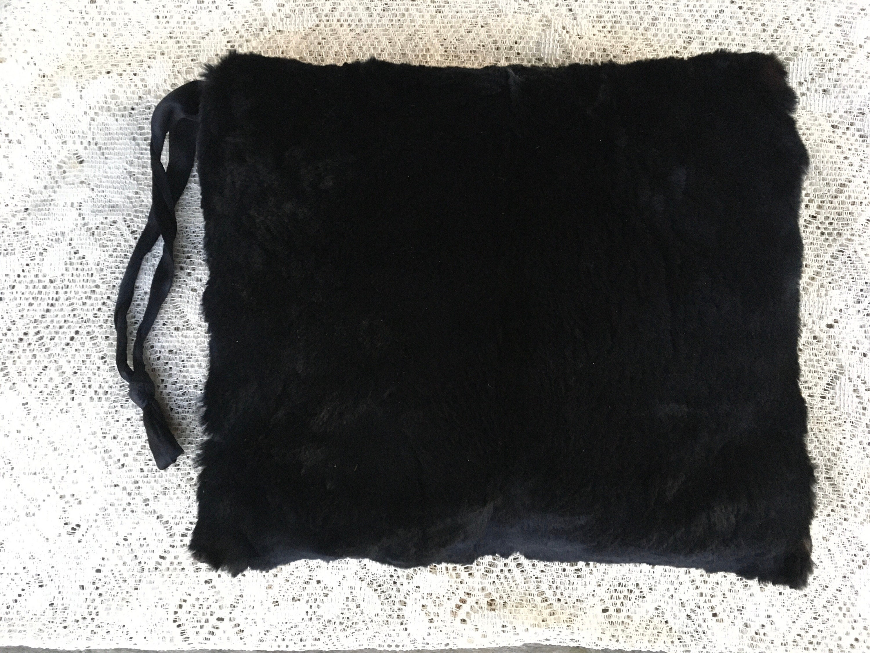 Mink Fur Muff Black Mink Hand Wrap Vintage Victorian Mink Muff | Etsy