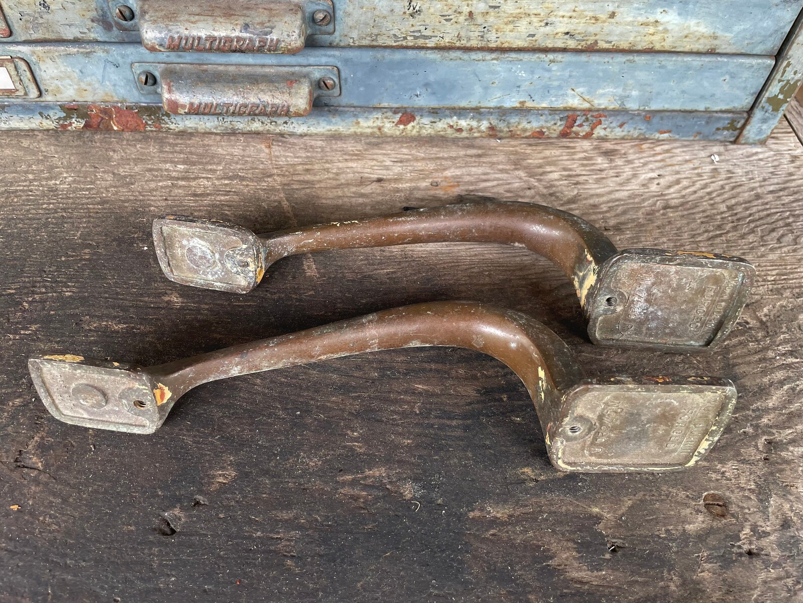 Brass Door Handle Tarnished Metal Traditional Door Hardware - Etsy