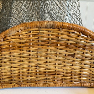 Wicker Fishing Creel Salmon Trout Creel Fishermans Decor Fly Fishing ...